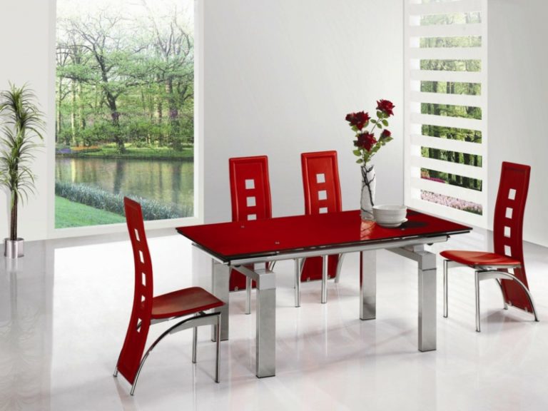 Inneneinrichtung in Rot für das Esszimmer - ZENIDEEN