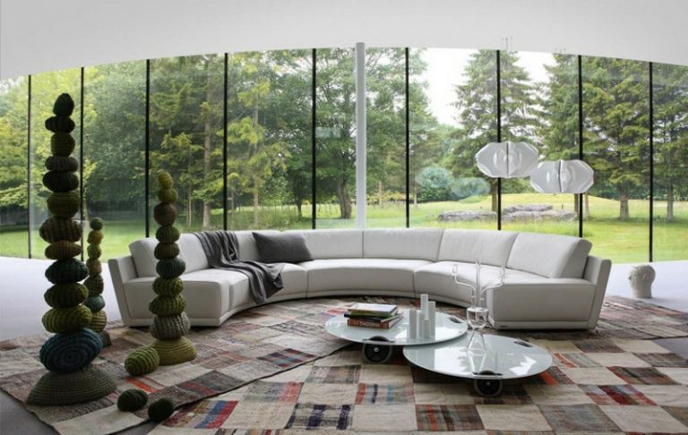 Rundes Sofa: tolle Ideen für die Gestaltung einer gemütlichen Sitzecke