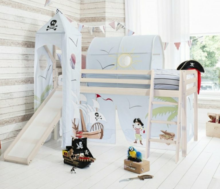 Hochbett mit Rutsche: das perfekte Möbelstück für das Kinderzimmer